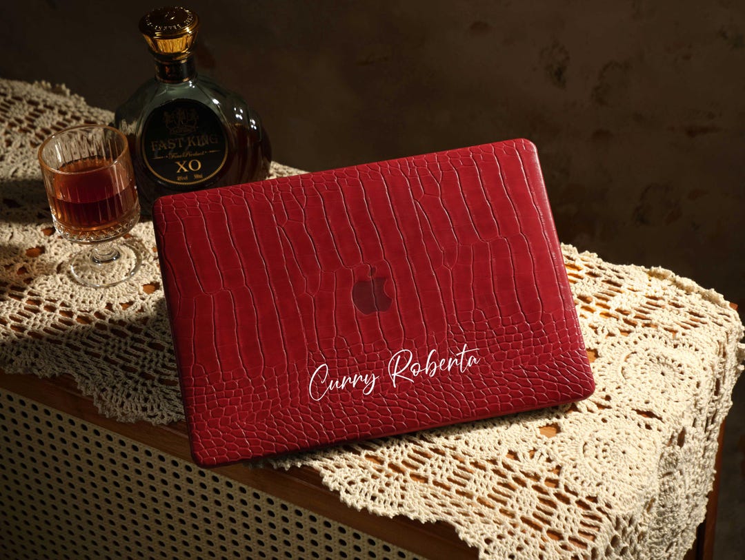 Red Crocodile Pattern MacBook Case, MacBook Case for MacBook Air 13 15 ...