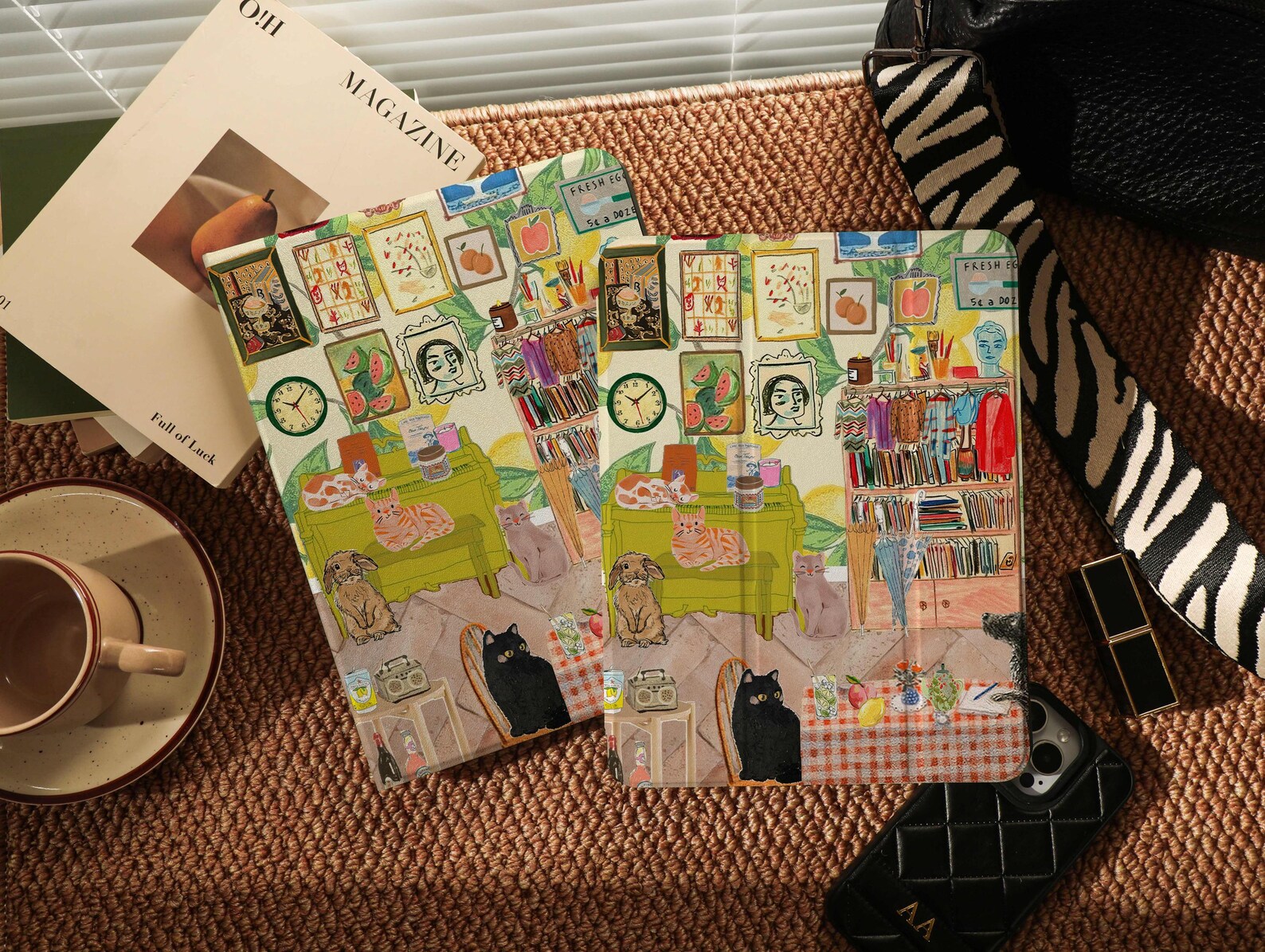 Scrapbook iPad Case With Apple Pencil Holder for 2024 New Case, Cover ...