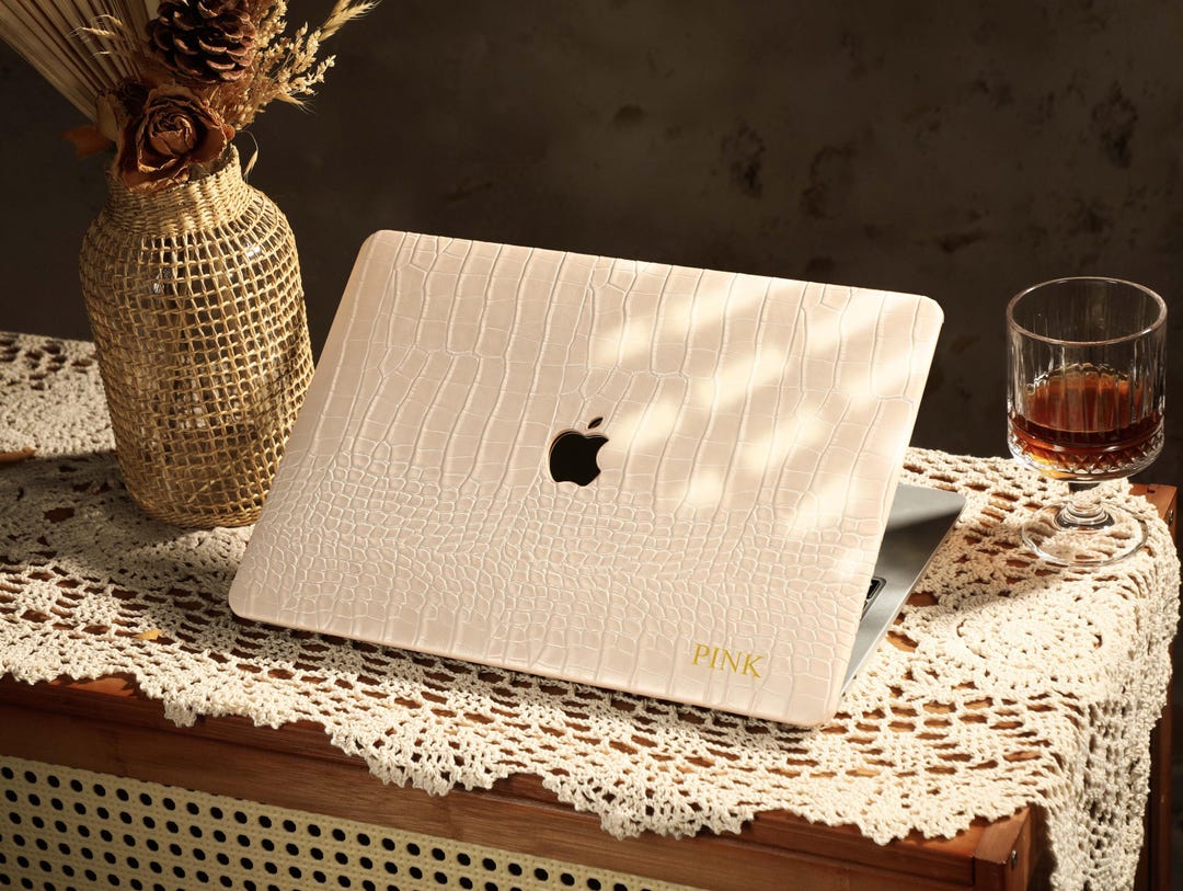 Beige Crocodile Pattern MacBook Case for MacBook Air 13 15" Pro 13 14 ...