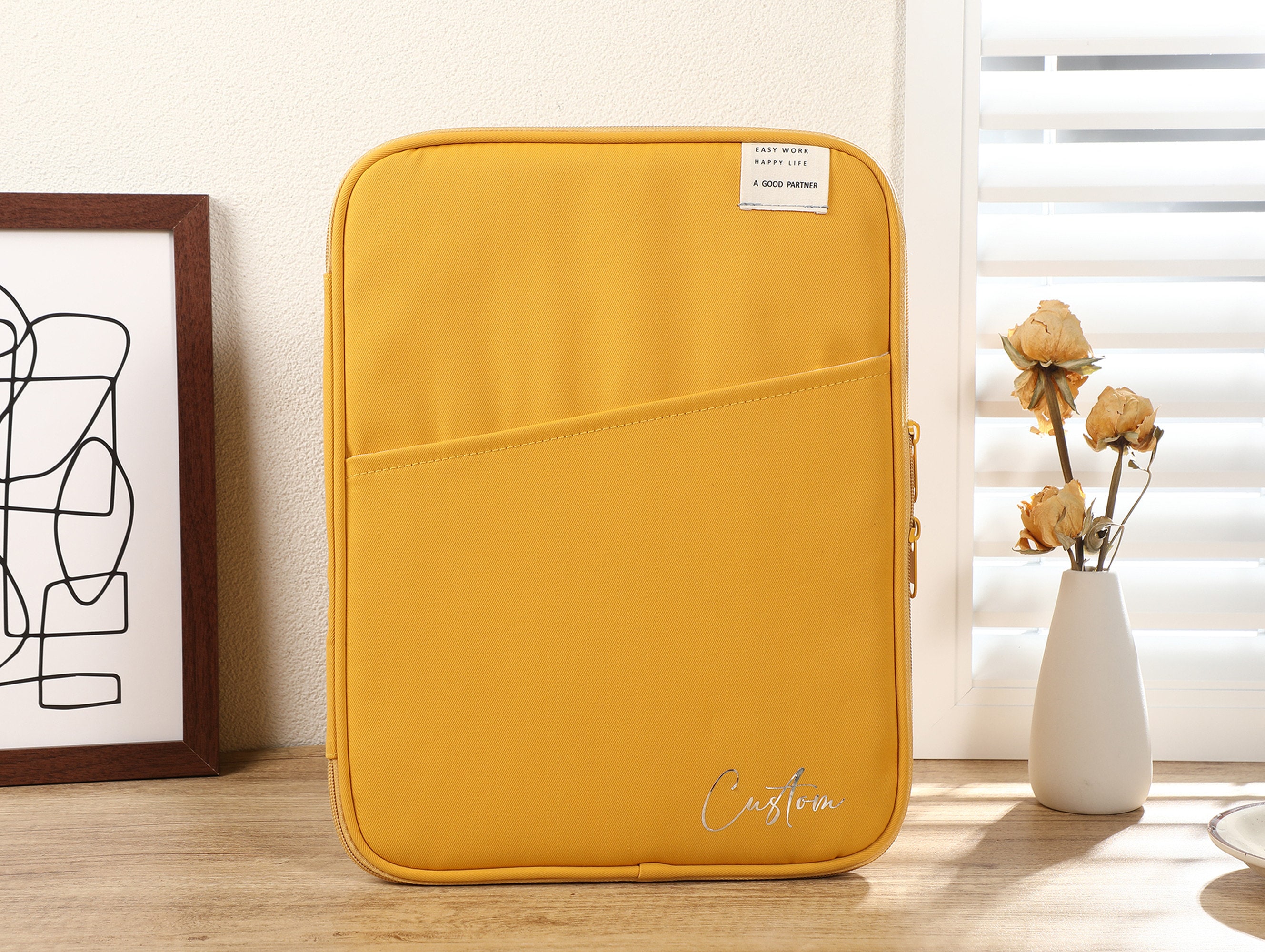 Bright Yellow Laptop Sleeve, Laptop Case, Device Sleeve, MacBook Cover ...