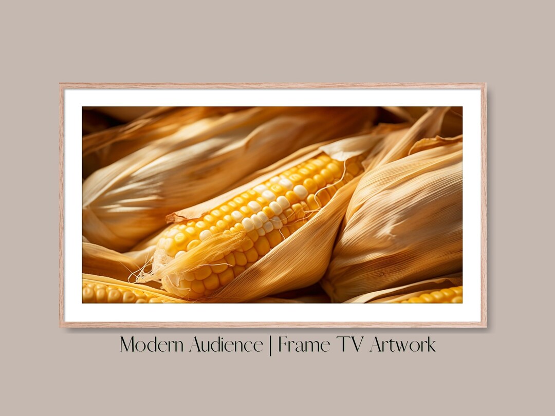 Digital Frame TV Art | Fresh Corn | Modern Audience | Fall Corn Image ...