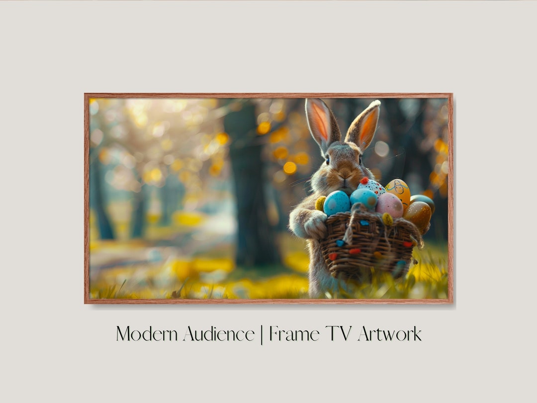 Easter Bunny Frame Art, Instant Download, Spring Artwork, Holiday ...