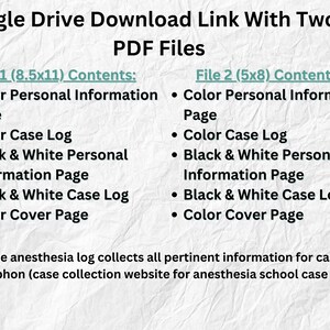 Anesthesia School Study Book Case Log Journal Nurse Anesthetist Case ...