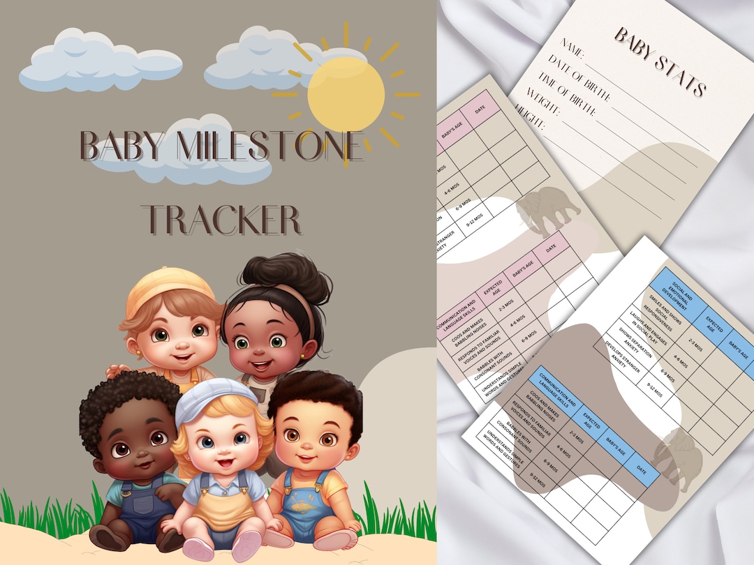Baby Milestone Tracker for Baby Development Guide New Mom Book for ...