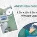 Anesthesia School Study Book Case Log Journal Nurse Anesthetist Case ...