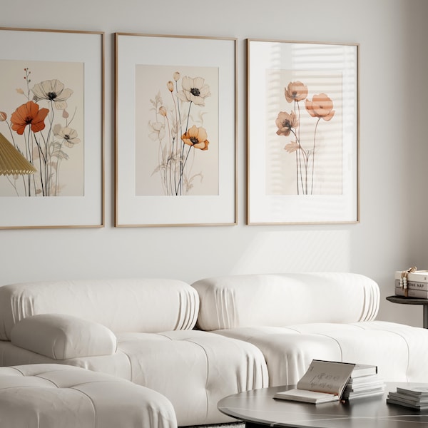 Modern Flower Print - Etsy