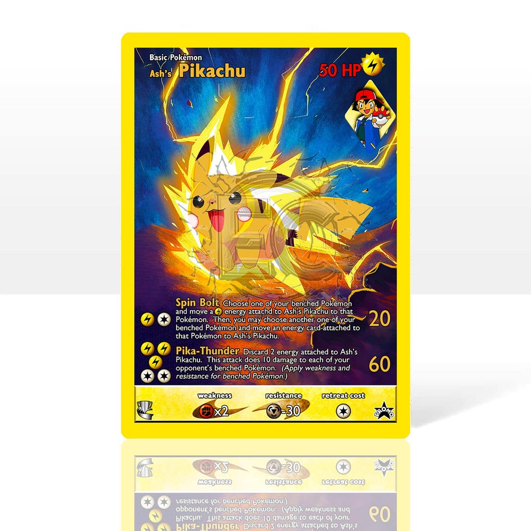 Pokemon Pikachu Holo Full Art Gx Pokémon Card Custom Proxy - Etsy
