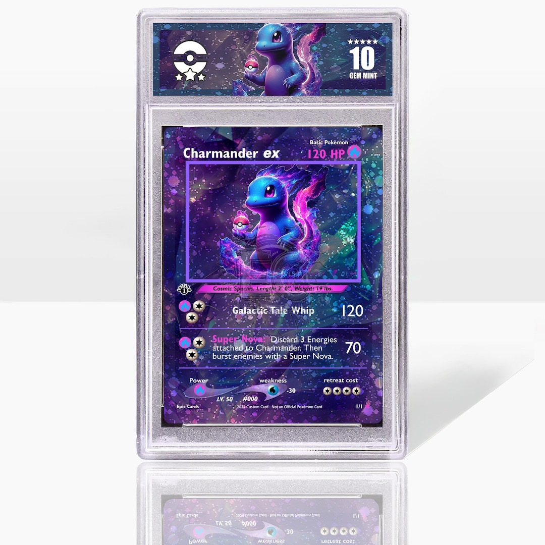 Pokemon Charmander Holo Pokemon Custom Card Proxy No Shining - Etsy