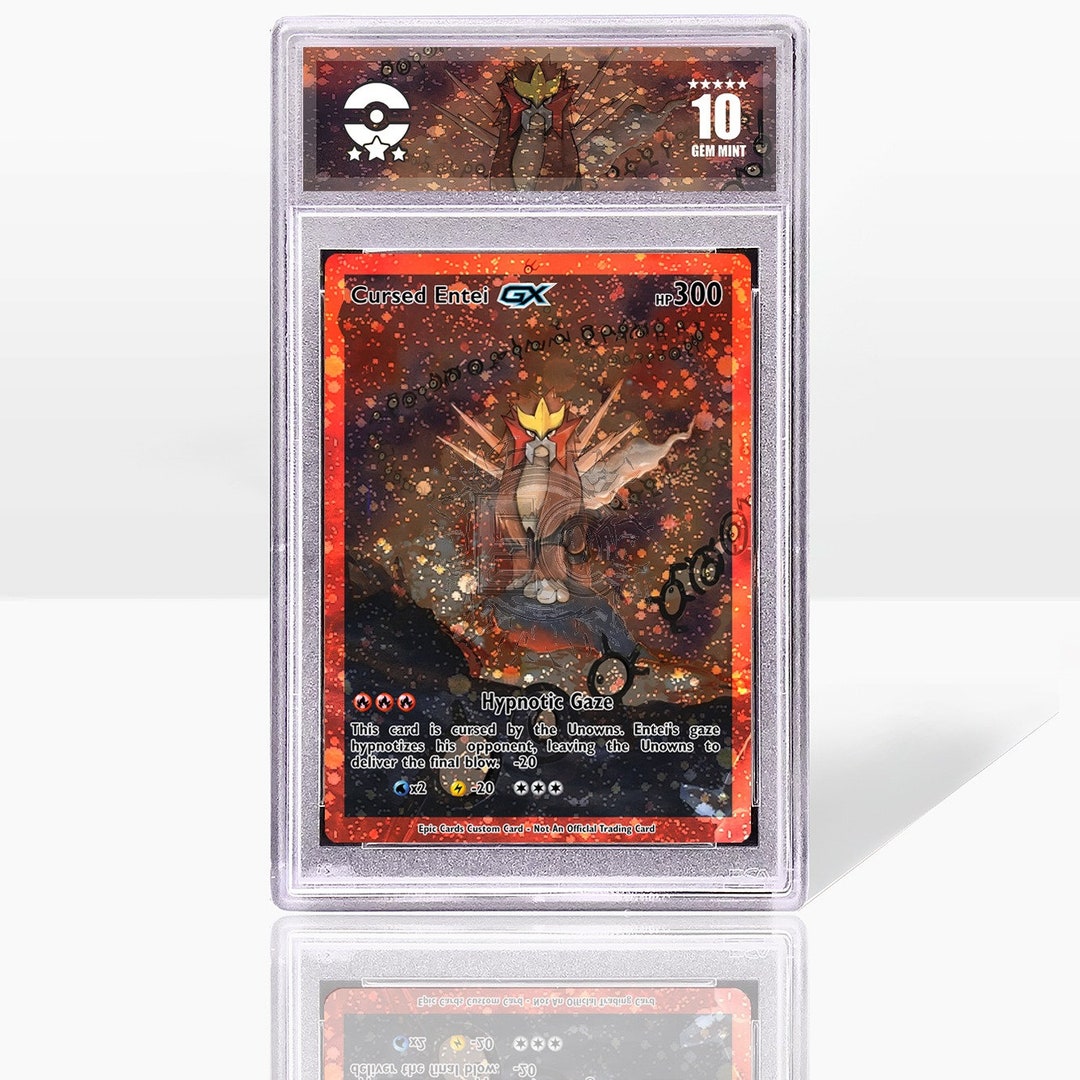 Pokemon Entei Holo Pokemon Custom Card Proxy No Shining - Etsy