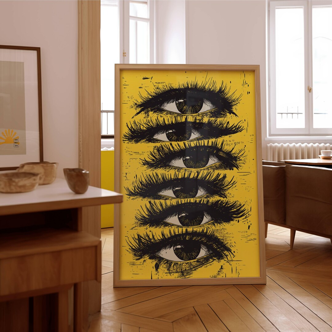 Retro Eyes Poster, Vintage Eyes Print, Eyes Wall Art, Vintage Prints ...