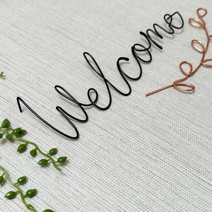 Welcome Wire Word, Welcome, Welcome Sign, Wire Art, Wire Word Art, Wire ...
