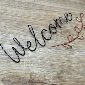 Welcome Wire Word, Welcome, Welcome Sign, Wire Art, Wire Word Art, Wire ...