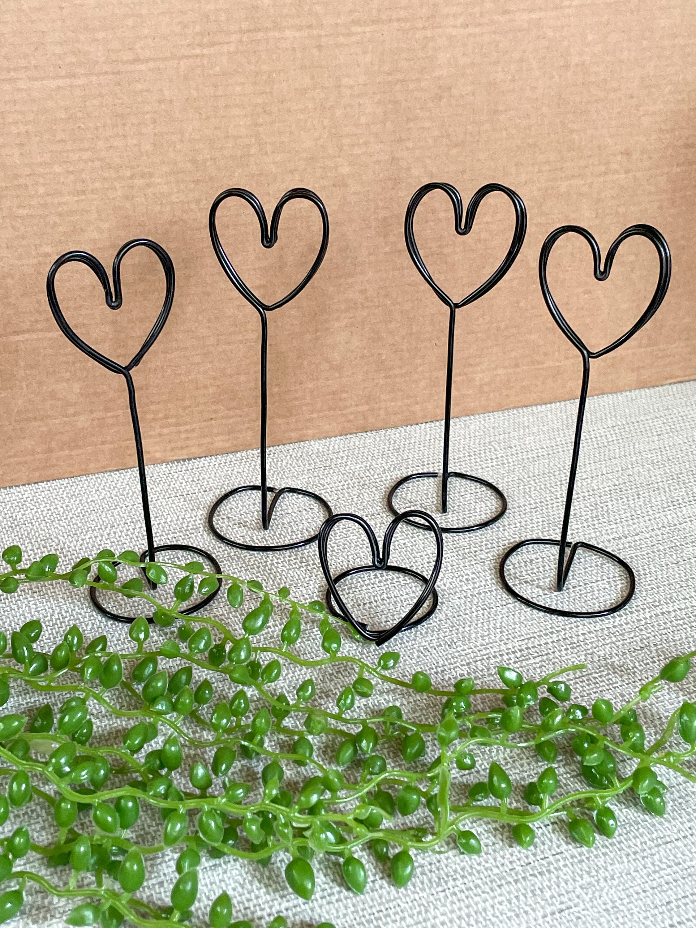 Silver Wire Stands 10pcs 8.6" Tall Place Card Holders Table Number ...