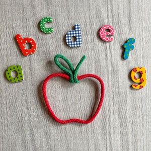 Personalised Teacher Gift, Teacher Gift, Apple Teacher Gift, Knitted ...
