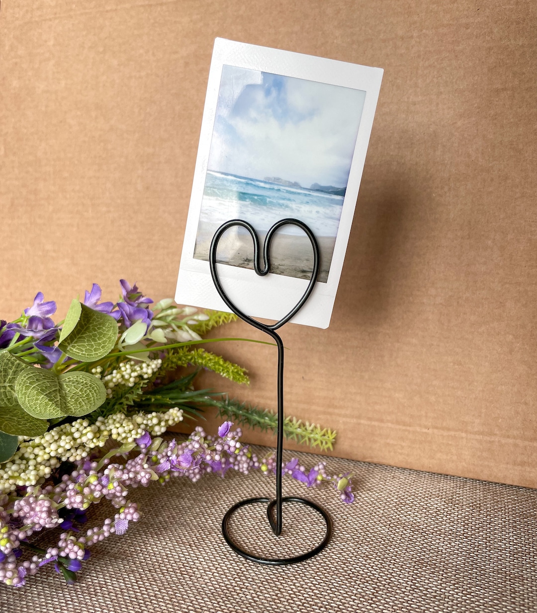 Heart Photo Stand | Wire Photo Holder | Polaroid Photo Stand | Table ...