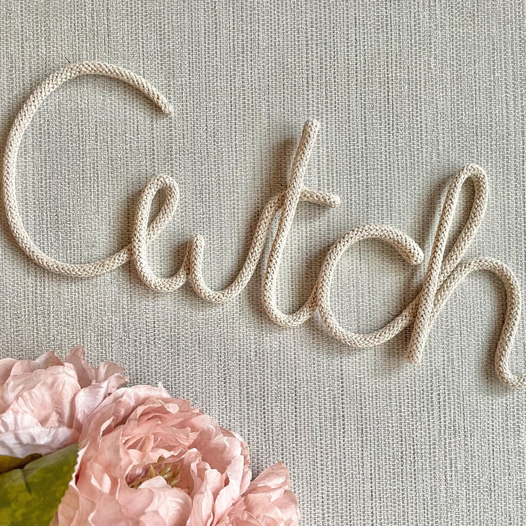 Knitted Wire Word, Cwtch, Cwtch Sign, Knitted Wire Art, Knitted Words ...