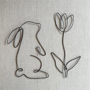 Wire Rabbit | Wire Wall Art | Bunny | Wire Animal | Home Decor ...