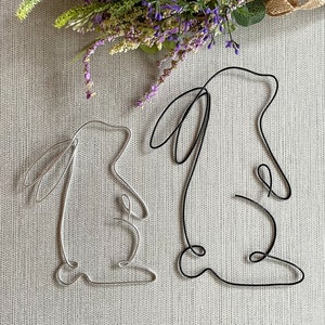 Wire Rabbit | Wire Wall Art | Bunny | Wire Animal | Home Decor ...