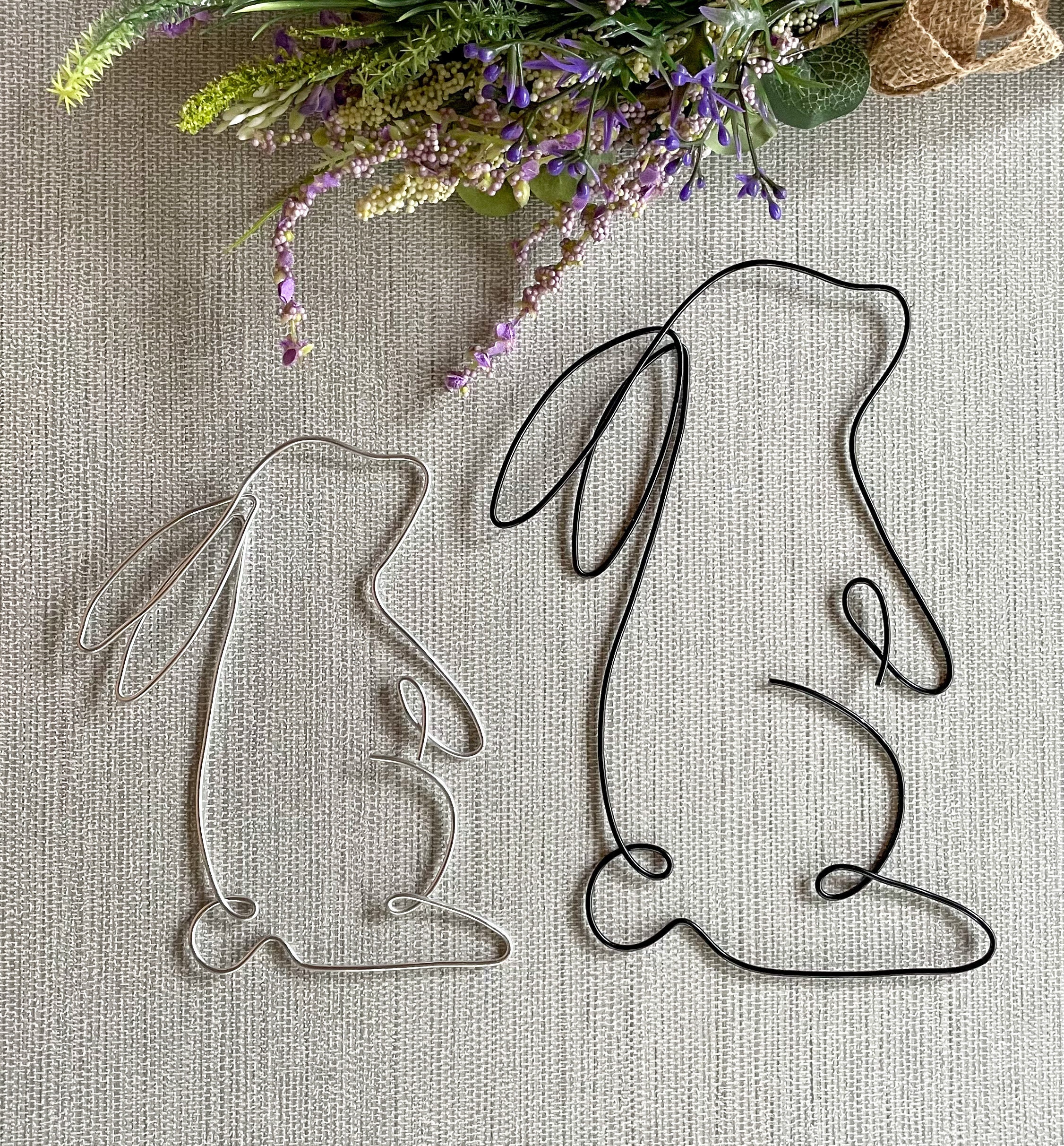 Wire Rabbit | Wire Wall Art | Bunny | Wire Animal | Home Decor ...