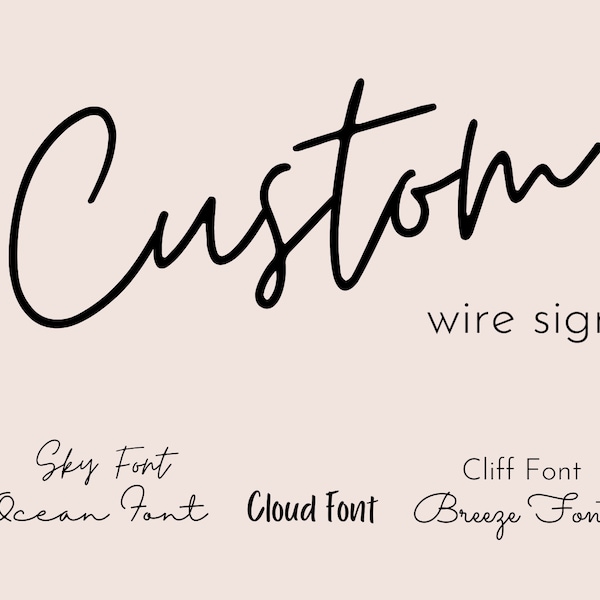 Wire Word Sign - Etsy