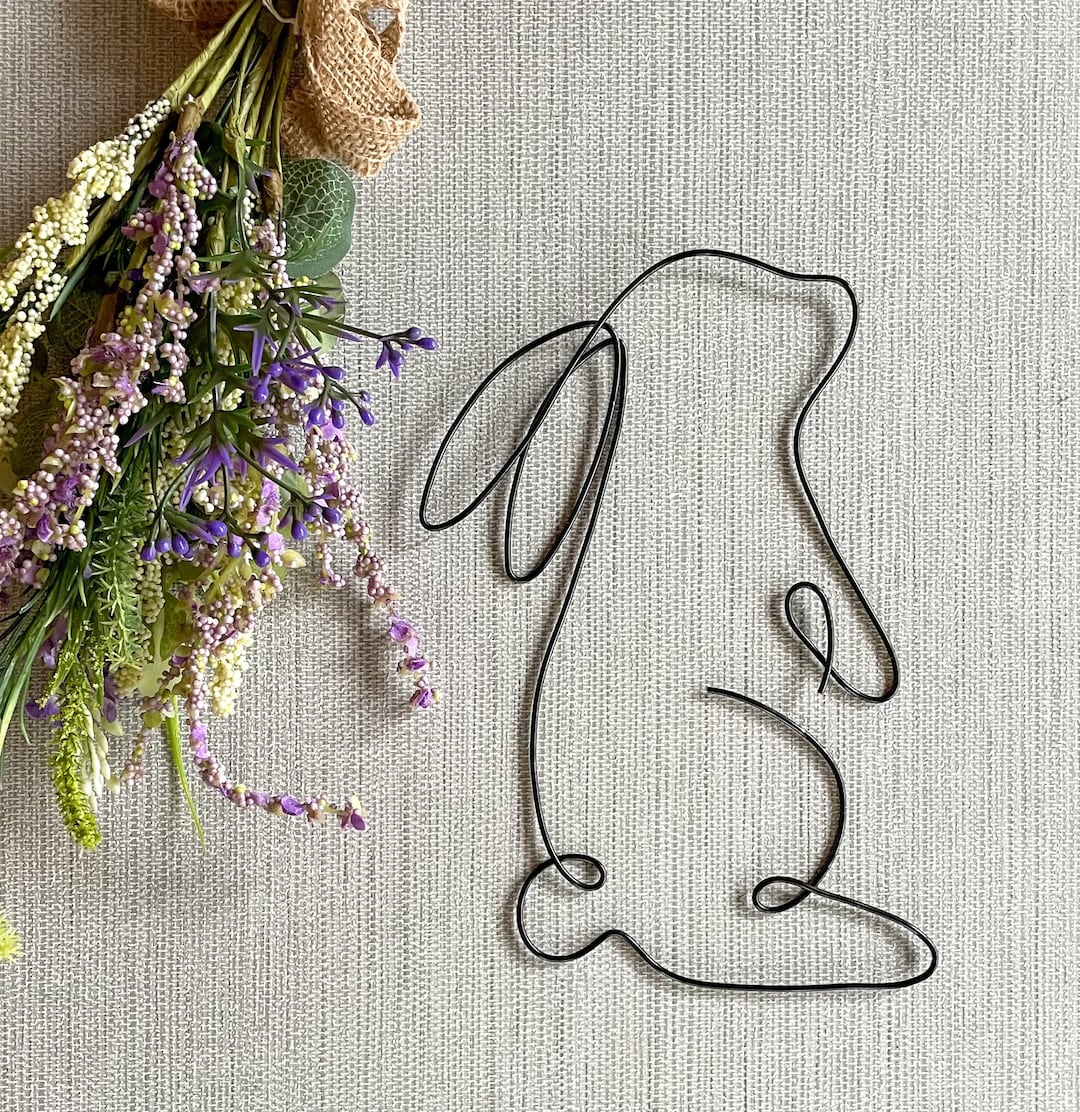 Wire Rabbit | Wire Wall Art | Bunny | Wire Animal | Home Decor ...