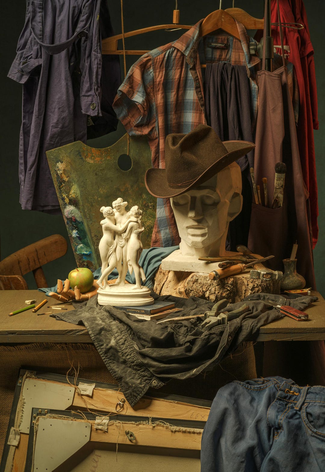 Digital Still Life Photography With Plaster Sculpture – Vintage Art ...