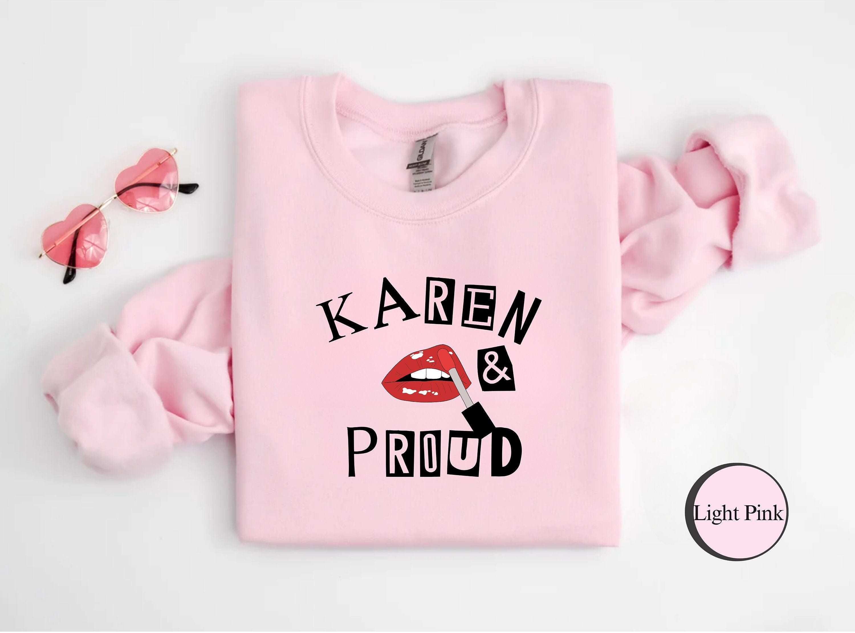 Karen & Proud Mean Girls Inspired Cozy Sweatshirt, Mean Girls ...