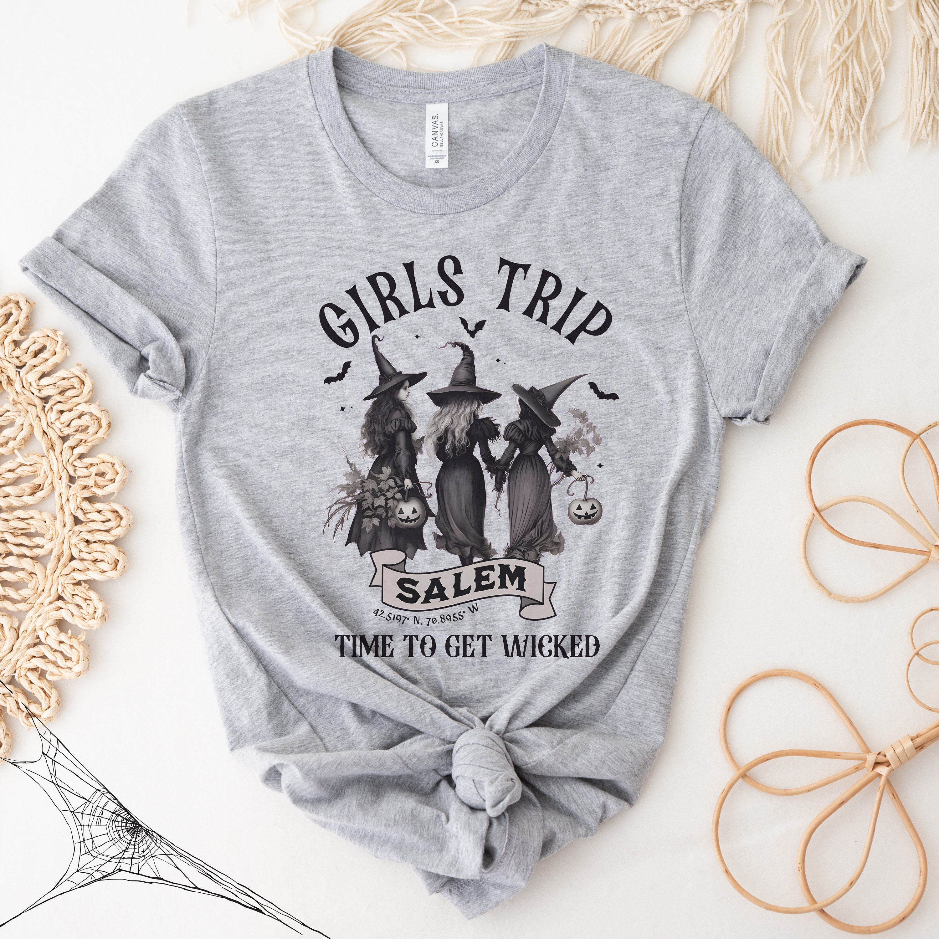 Girls Trip Salem Shirt, Witch Sweater, Halloween Sweater,vintage ...
