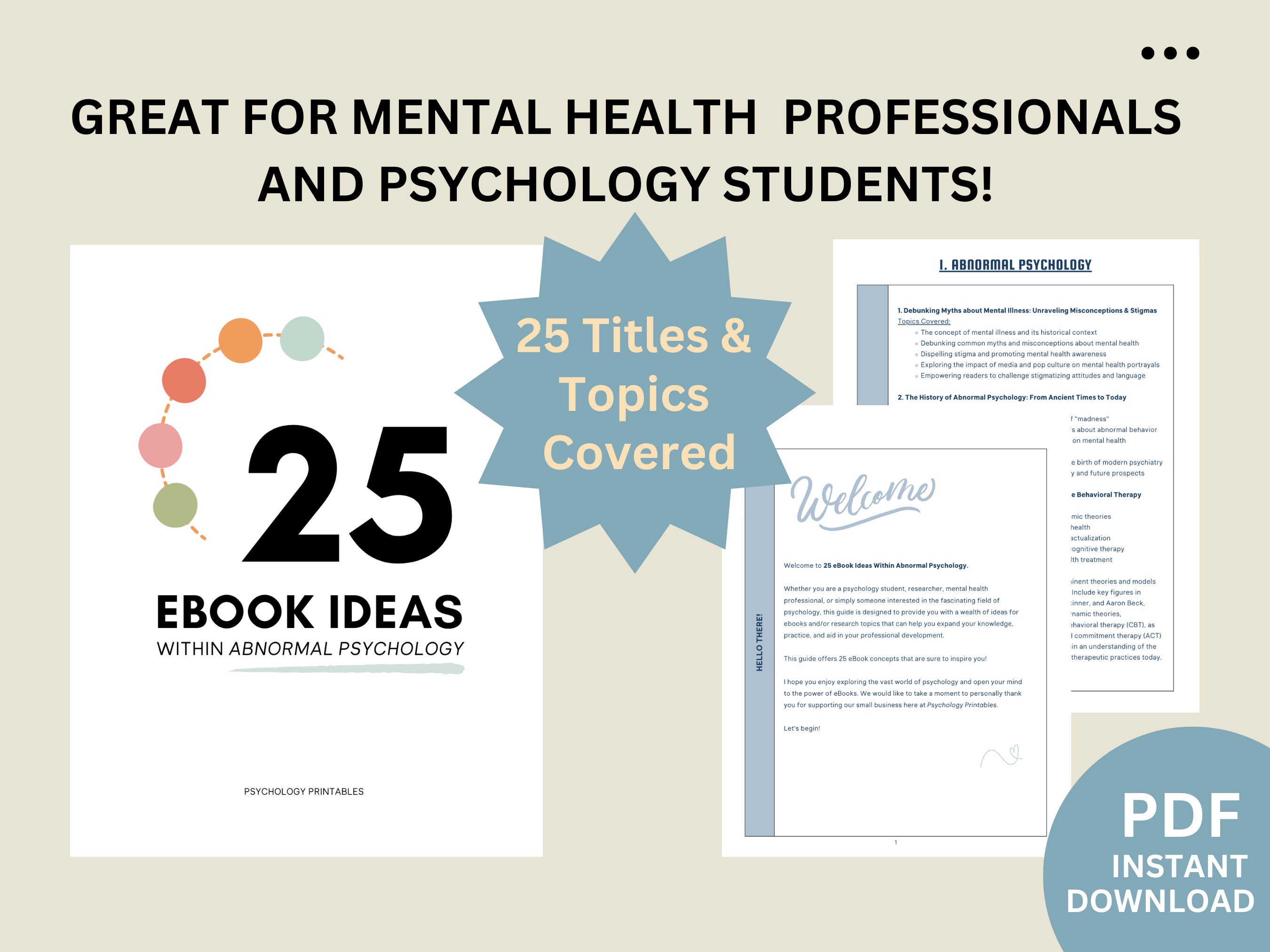 BUNDLE 101 Innovative Ideas for Digital Psychology 4 Ebooks/research ...