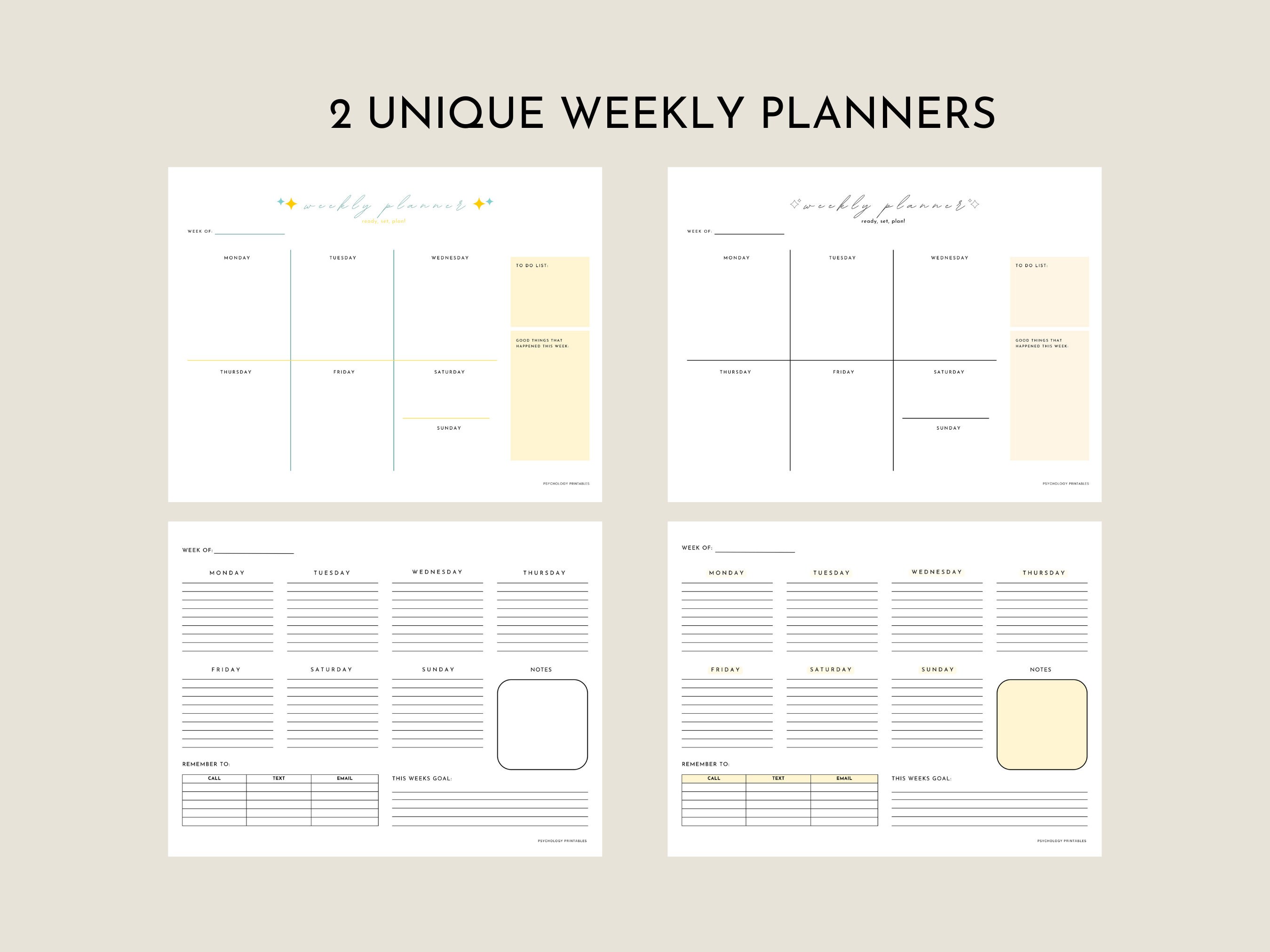 2024 Ultimate Planner Bundle for Organization: Year Overview, Monthly ...