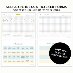 Self-care Planner and Ideas for Personal Use or Client Printable ...