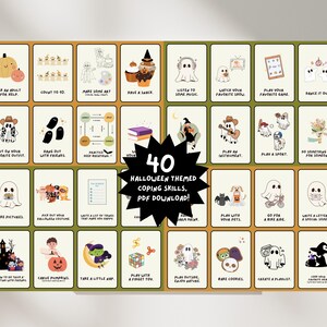 Coping Skills for Kids & Teens, Halloween PDF Printable for Therapists ...