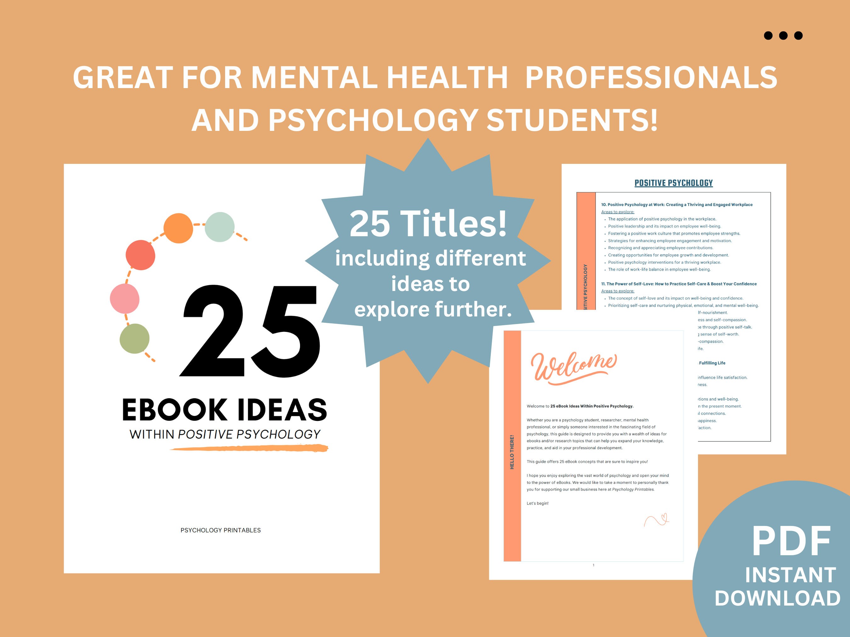 BUNDLE 101 Innovative Ideas for Digital Psychology 4 Ebooks/research ...