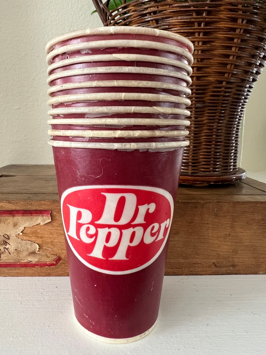 Vintage Dr Pepper Wax Cups - Etsy