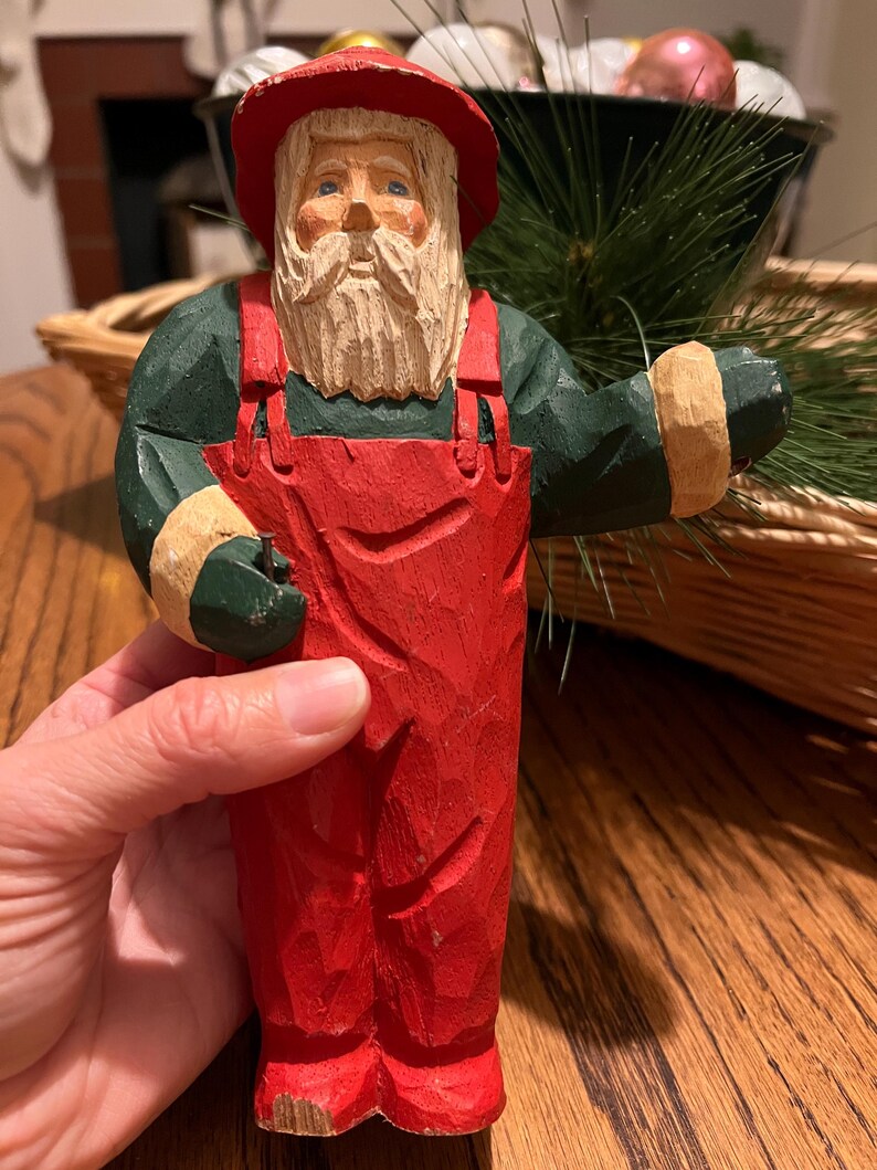 1990s James Hadden Fisherman Wood Carving - Etsy