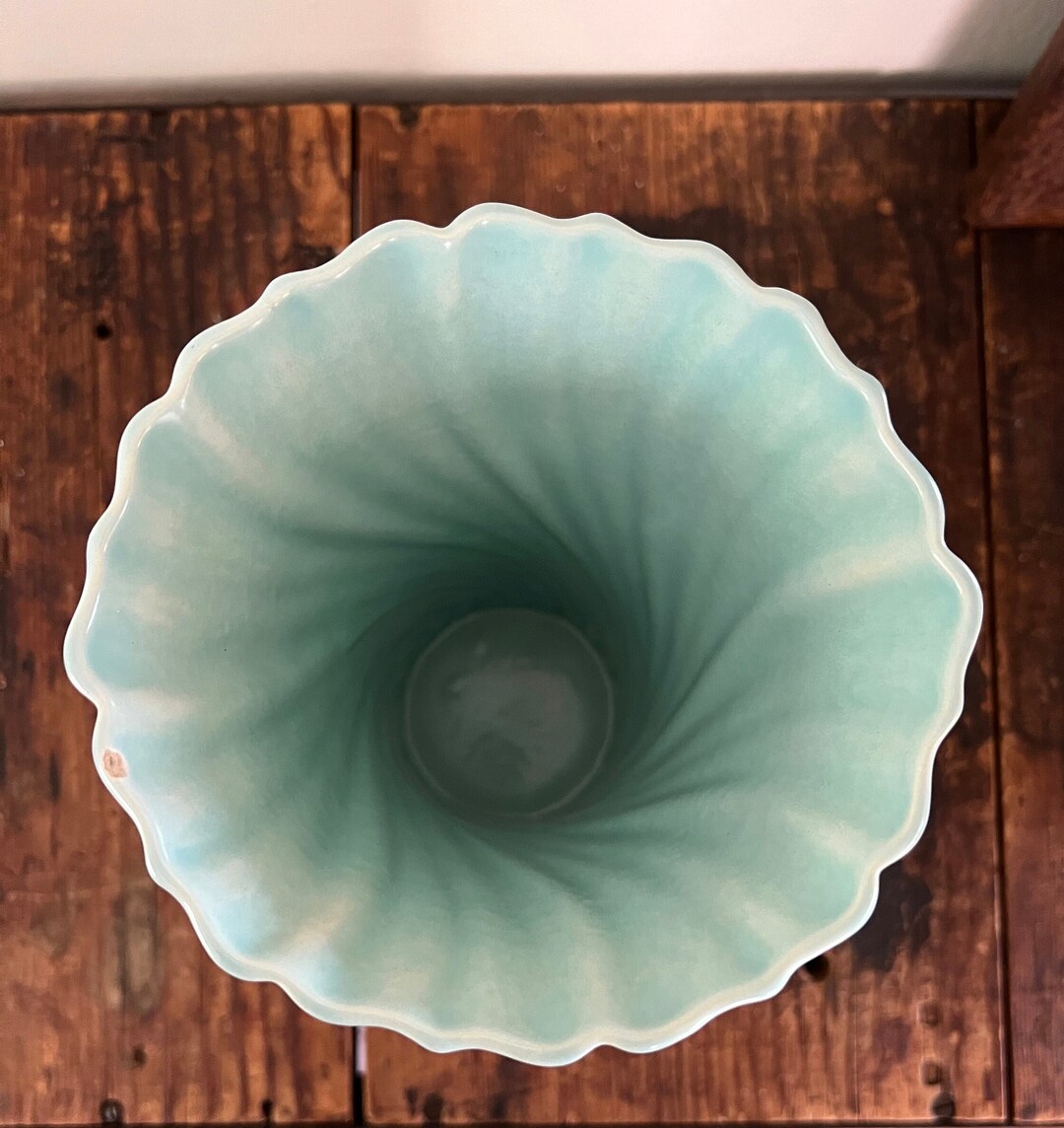 Vintage Blue Vase California Pottery Gmcb Lincol, CA Pottery Made in ...