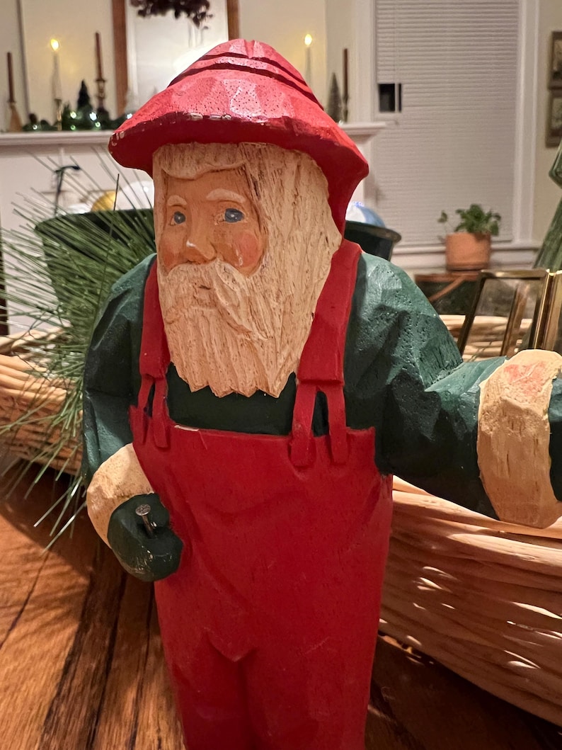 1990s James Hadden Fisherman Wood Carving - Etsy
