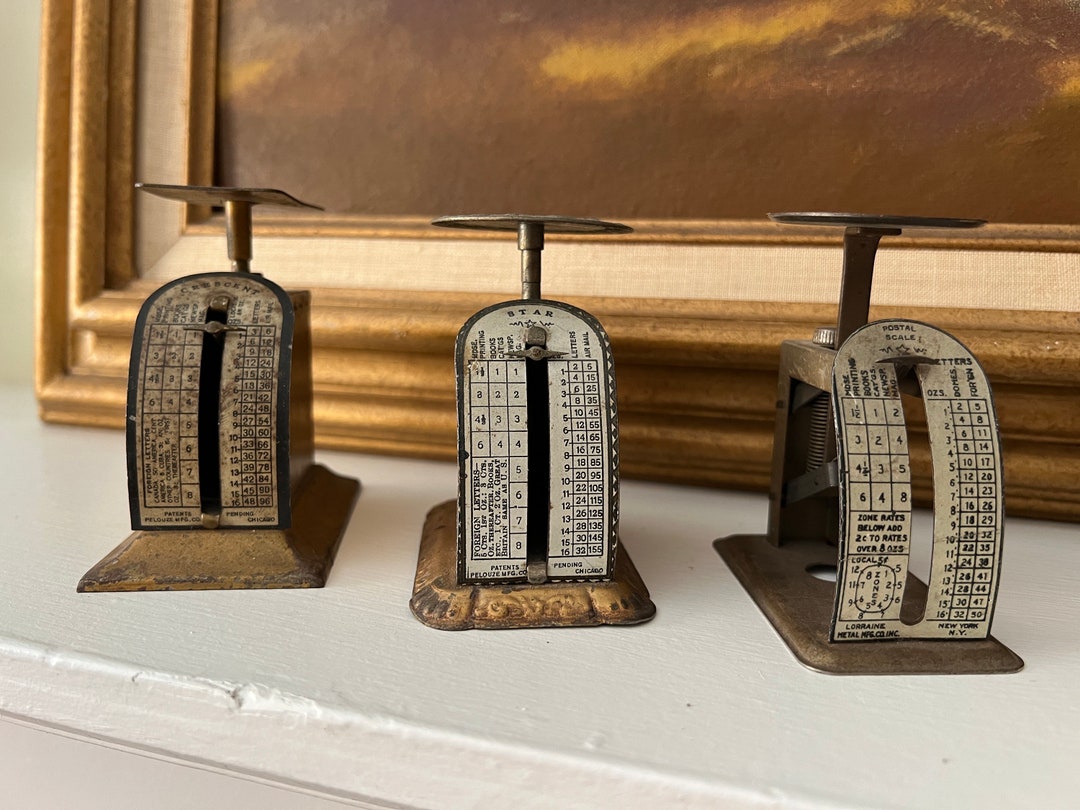 Set of (3) Small Vintage Postage Scales - Etsy