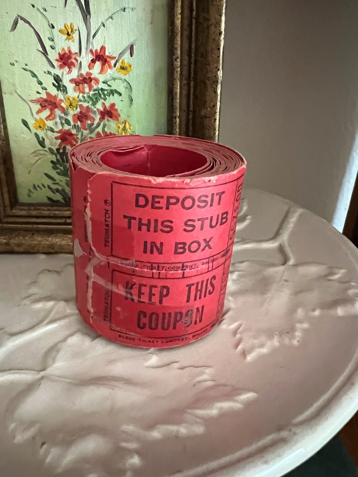 Vintage Ticket Roll Red Ticket Stubs Carnival Birthday Decor - Etsy