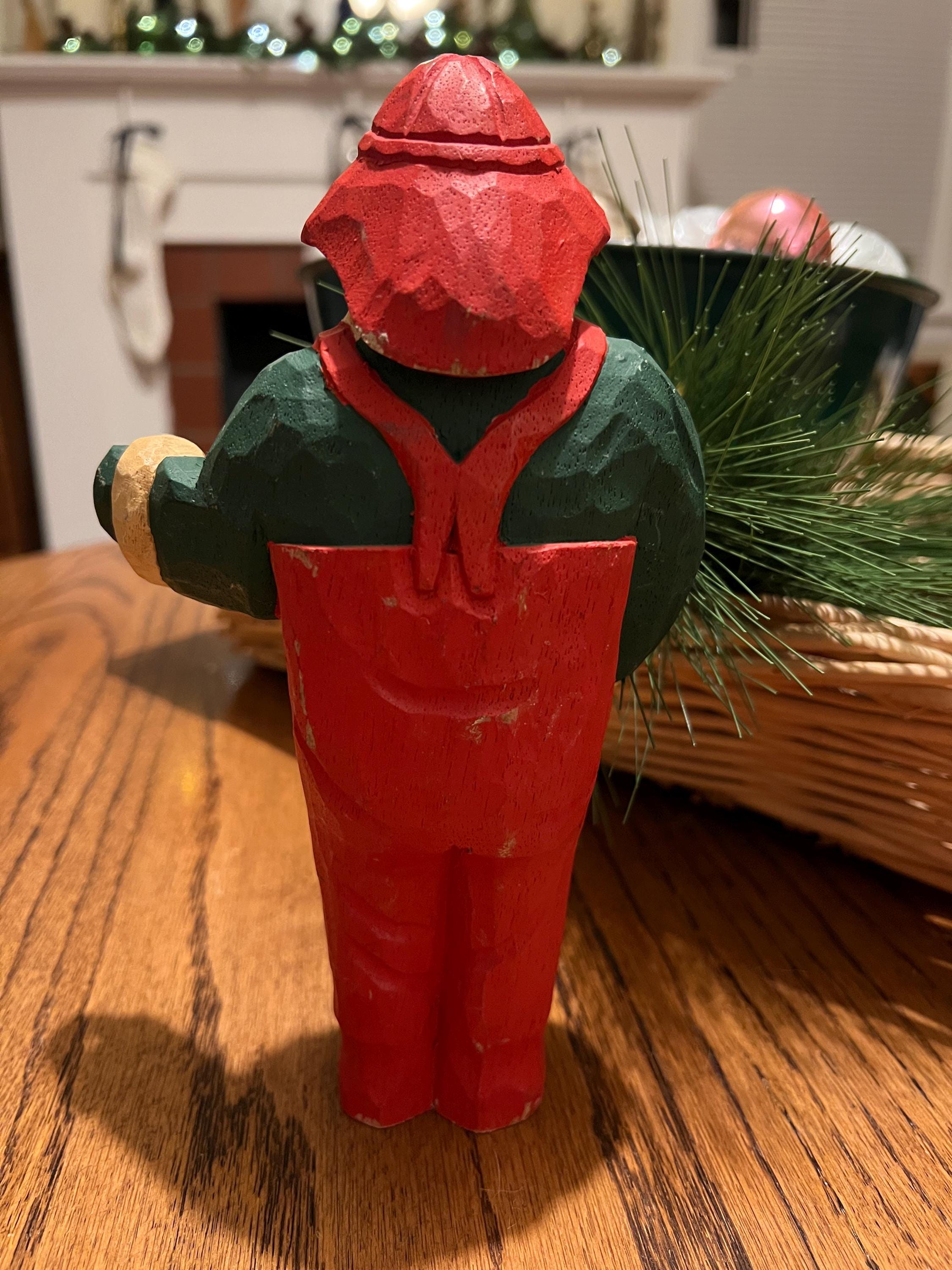 1990s James Hadden Fisherman Wood Carving - Etsy