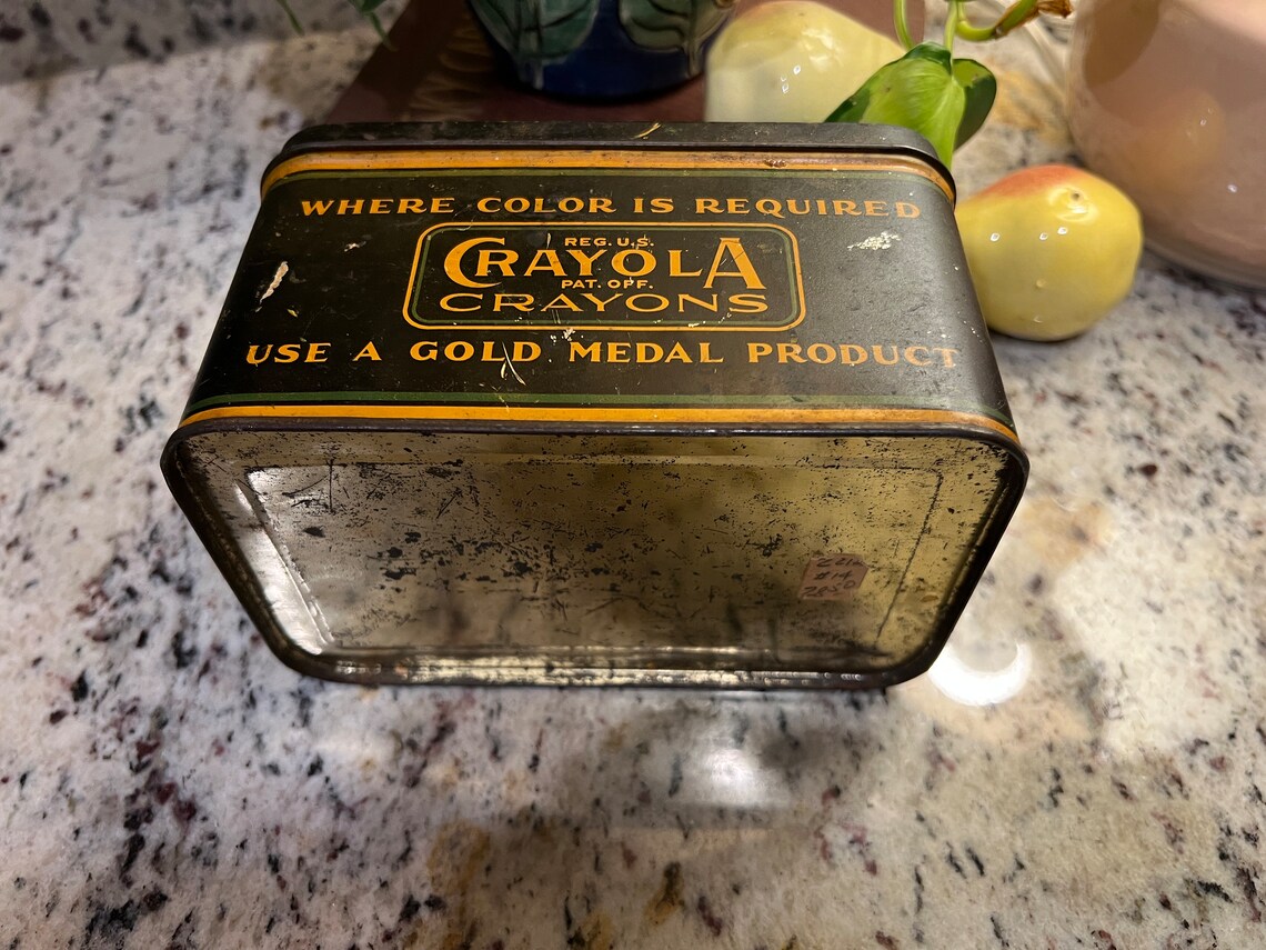Vintage Crayola Tin - Etsy
