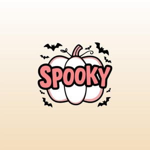 Cute Pink Halloween Clipart Collection: 15 Cute and Spooky Sublimation ...