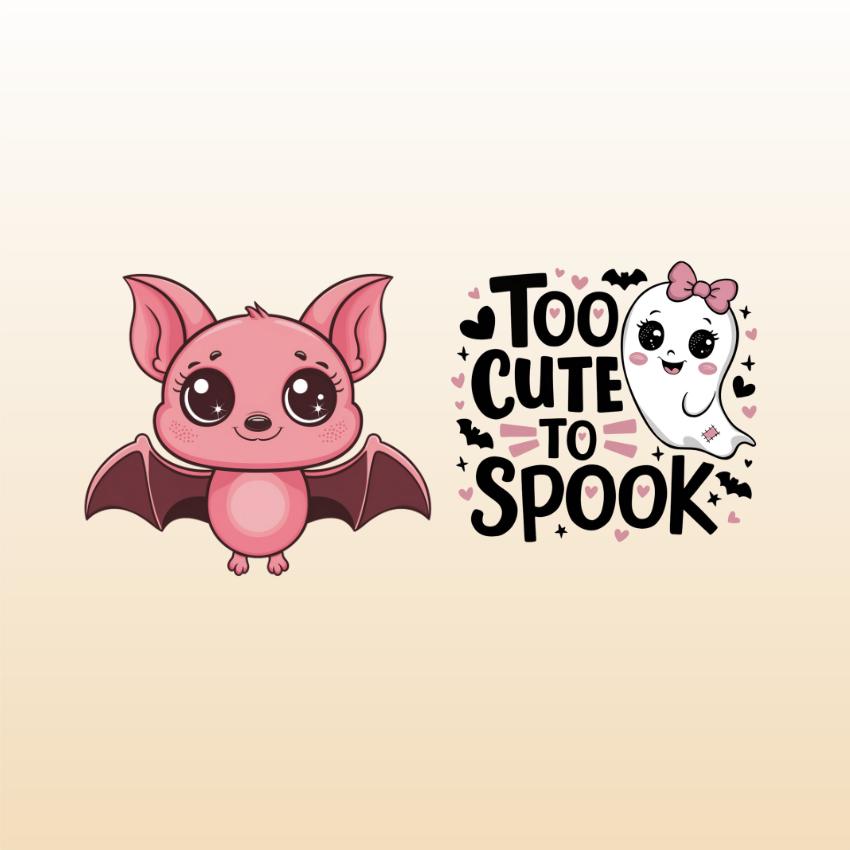 Cute Pink Halloween Clipart Collection: 15 Cute and Spooky Sublimation ...