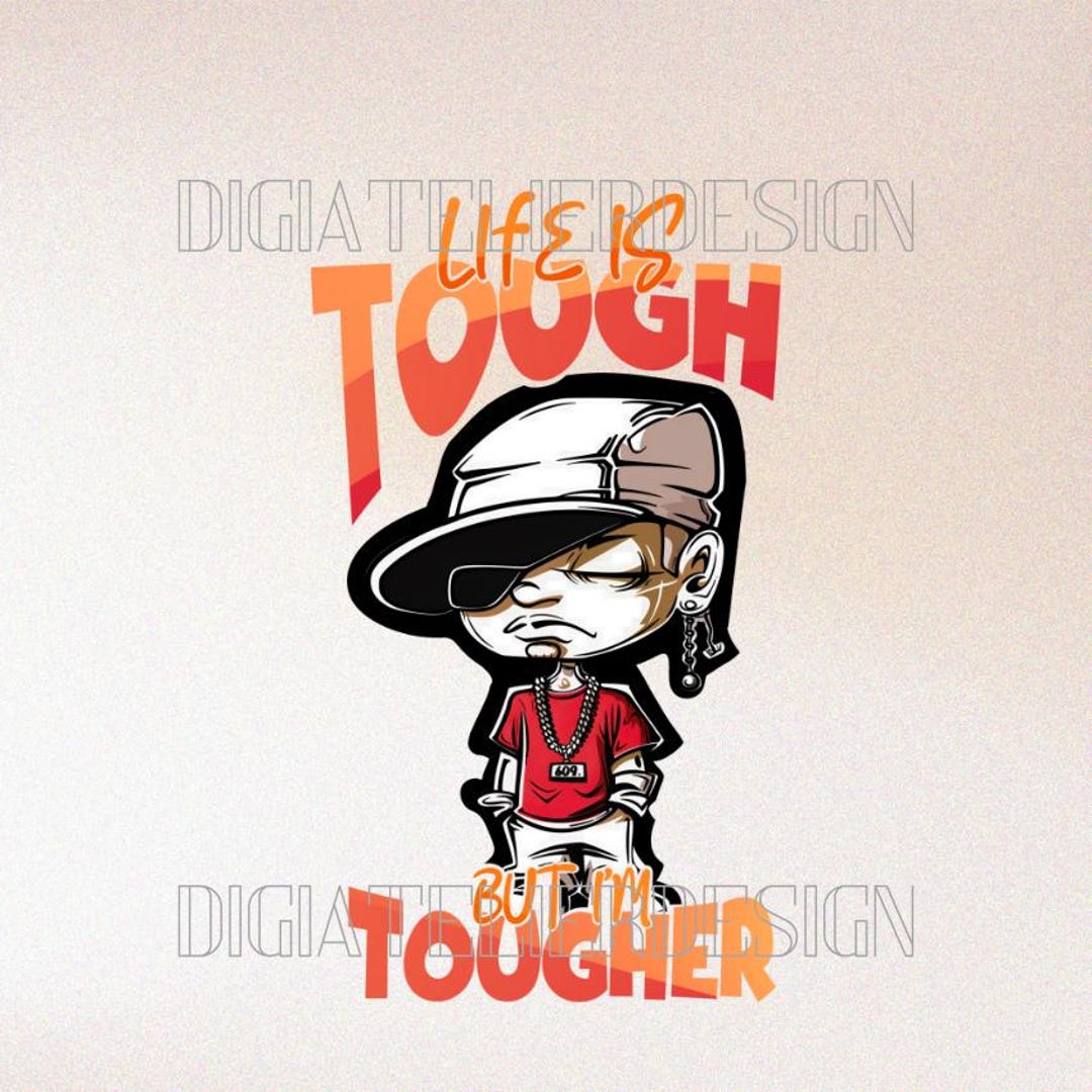 Urban Thug Life Cartoon Characters PNG Trendy Streetwear Graphics for T ...