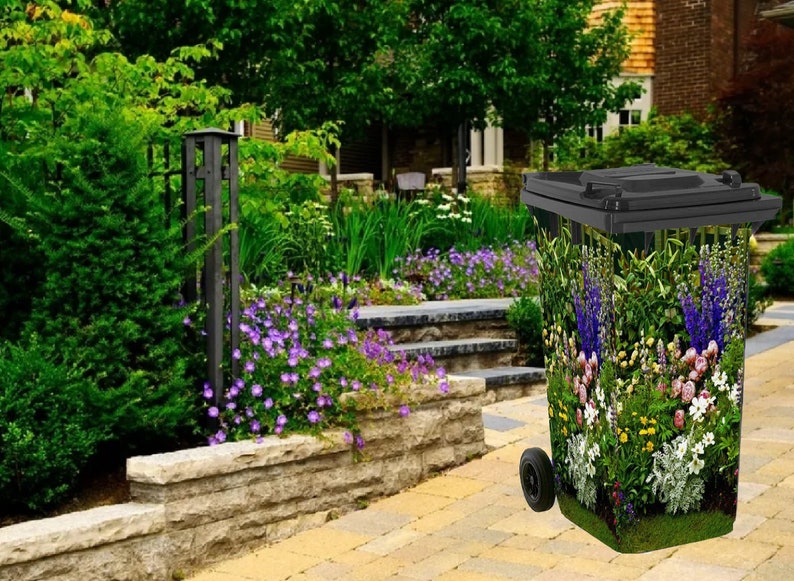Cottage Garden Wheelie Bin Cover - Etsy UK