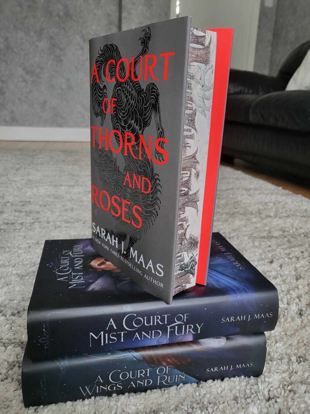 ACOTAR Hand Painted Edges! ACOTAR Only- With the Original Dust Jacket ...