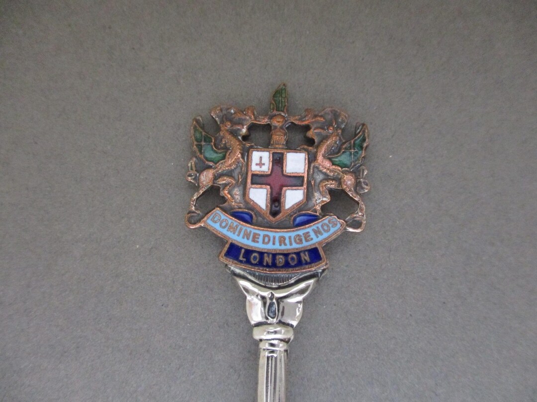 London Souvenir Spoon Coat of Arms/motto "domine Dirige Nos" (lord ...