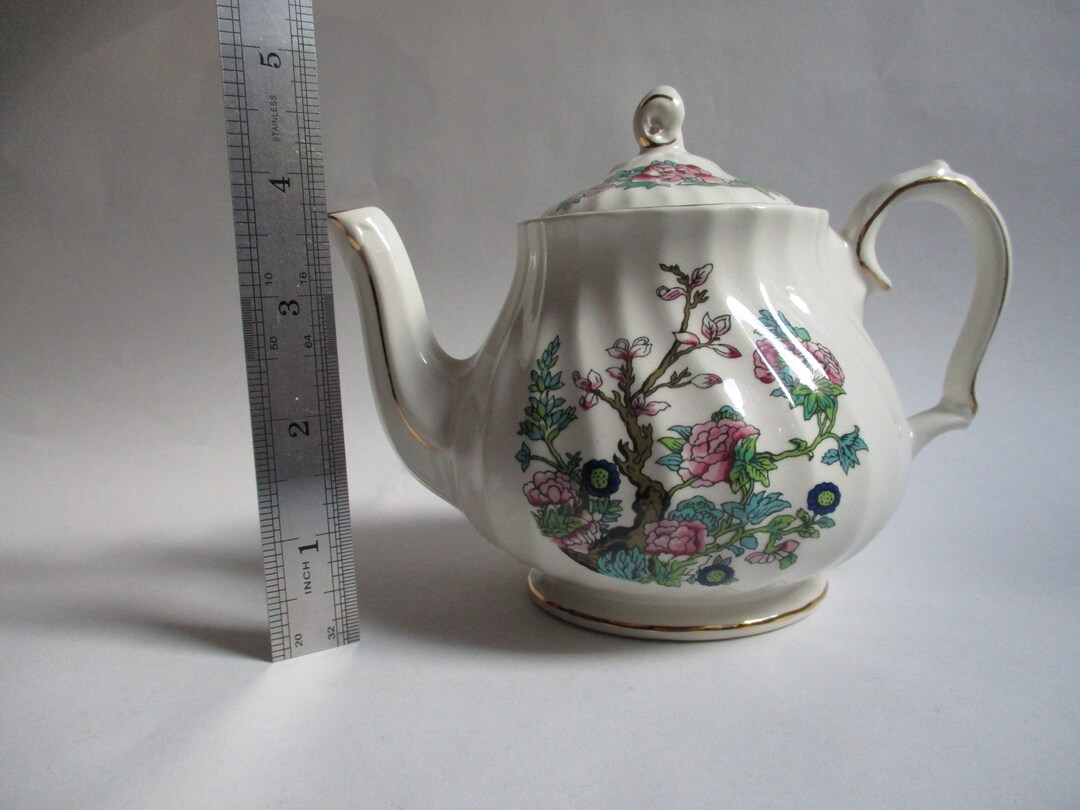 Sadler Indian Tree Small Teapot 1980s - Etsy