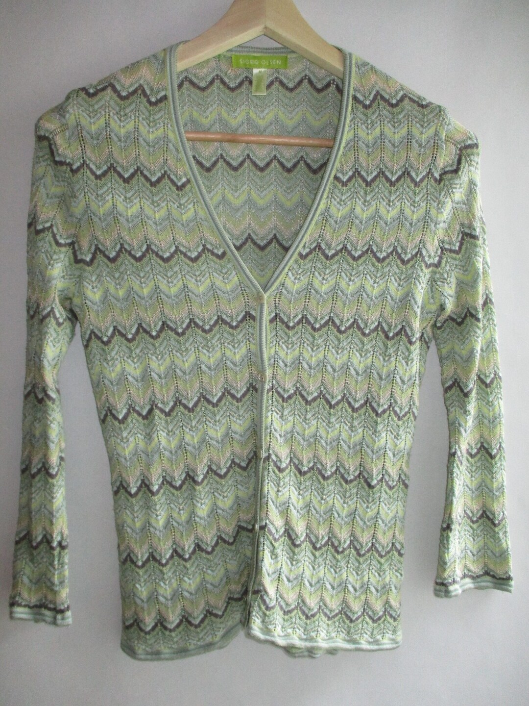 Sigrid Olsen Chevron Cardigan - Etsy