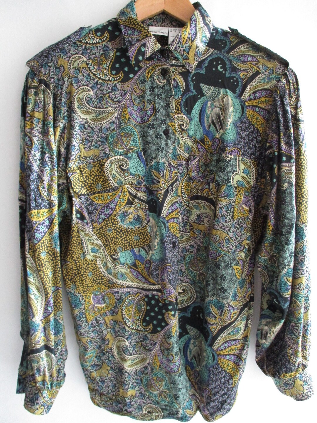 Steilmann 80s Paisley Shirt Made in West Germany - Etsy